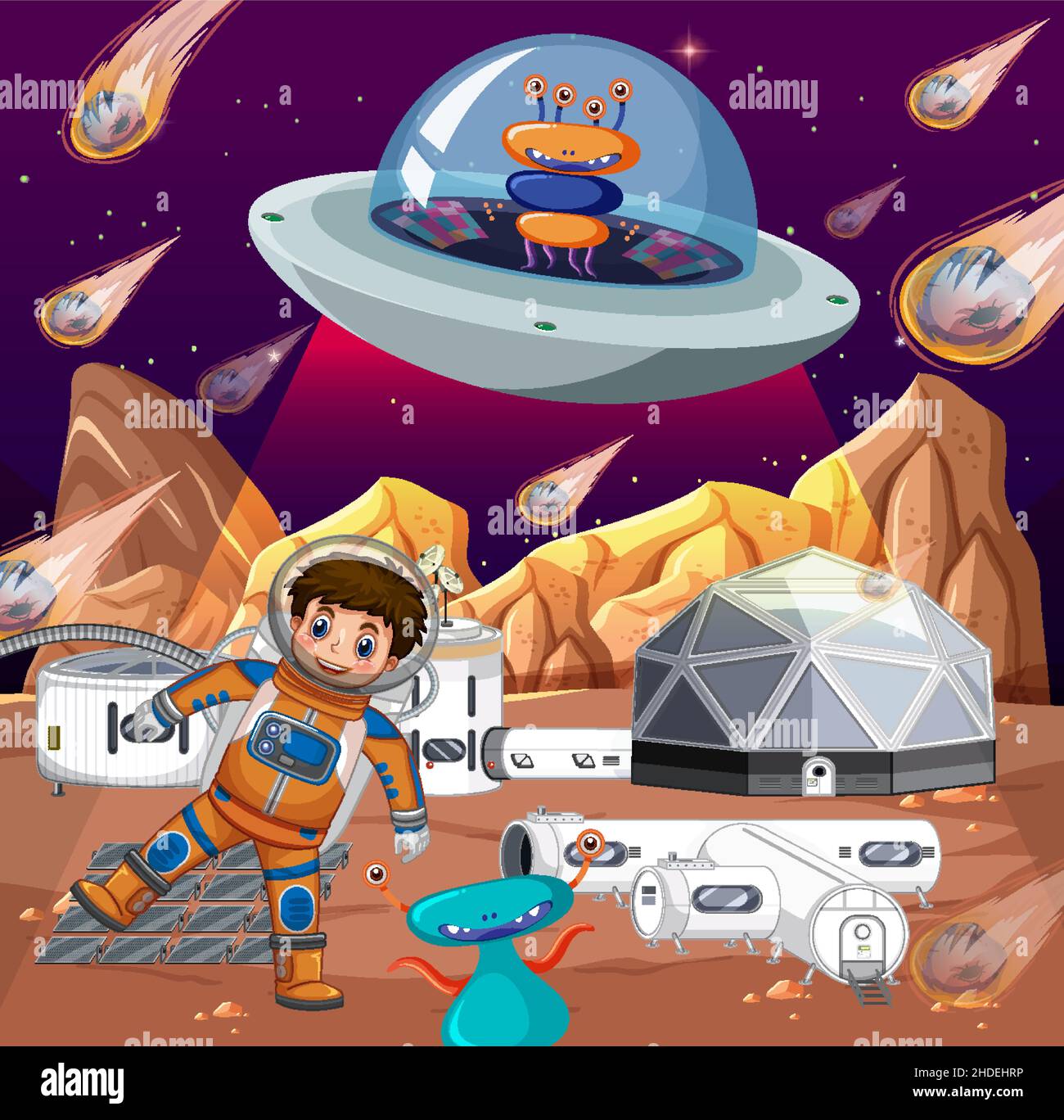 Aliens solar system hi-res stock photography and images - Alamy