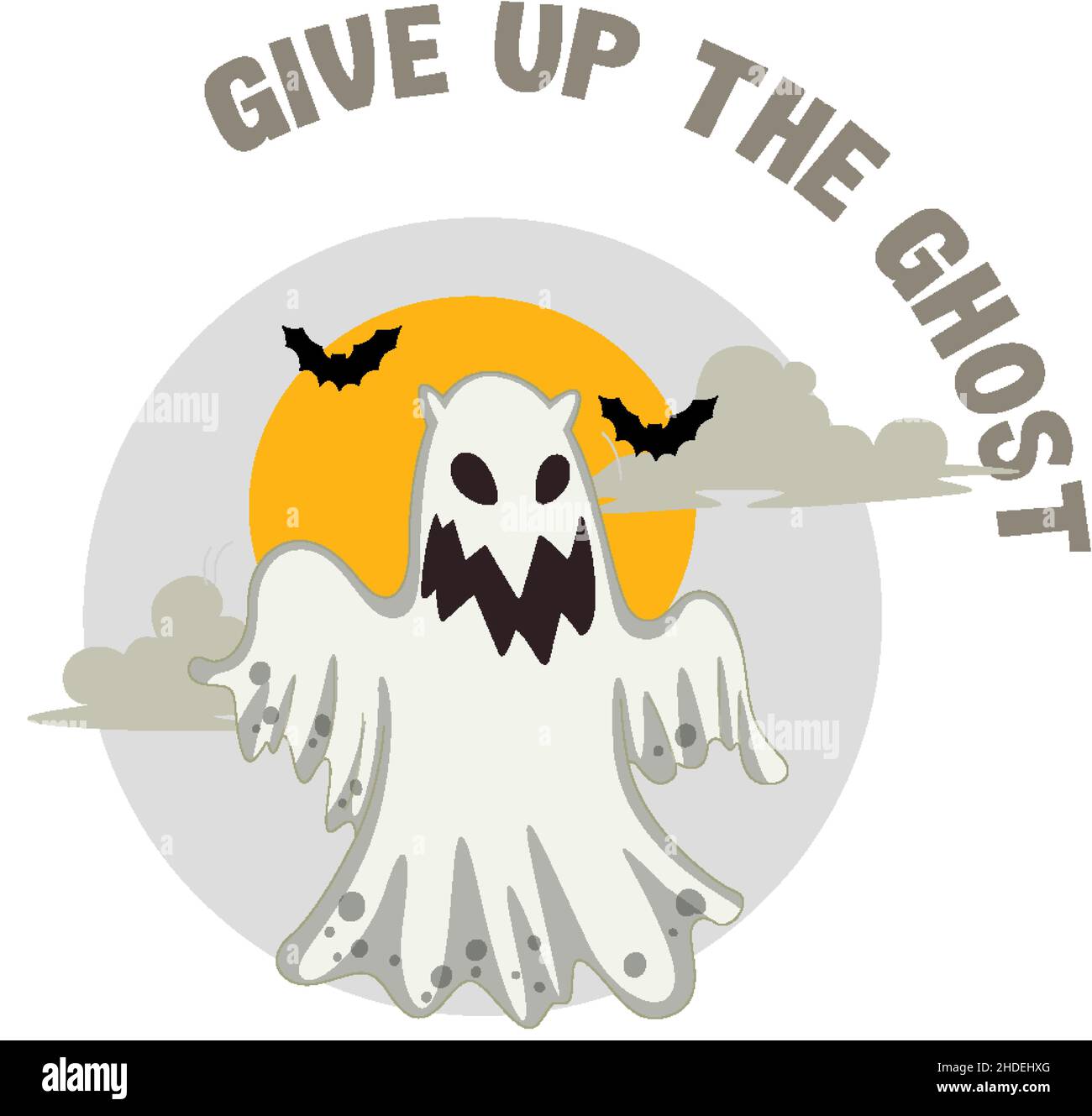 English idiom with picture description for give up the ghost ...