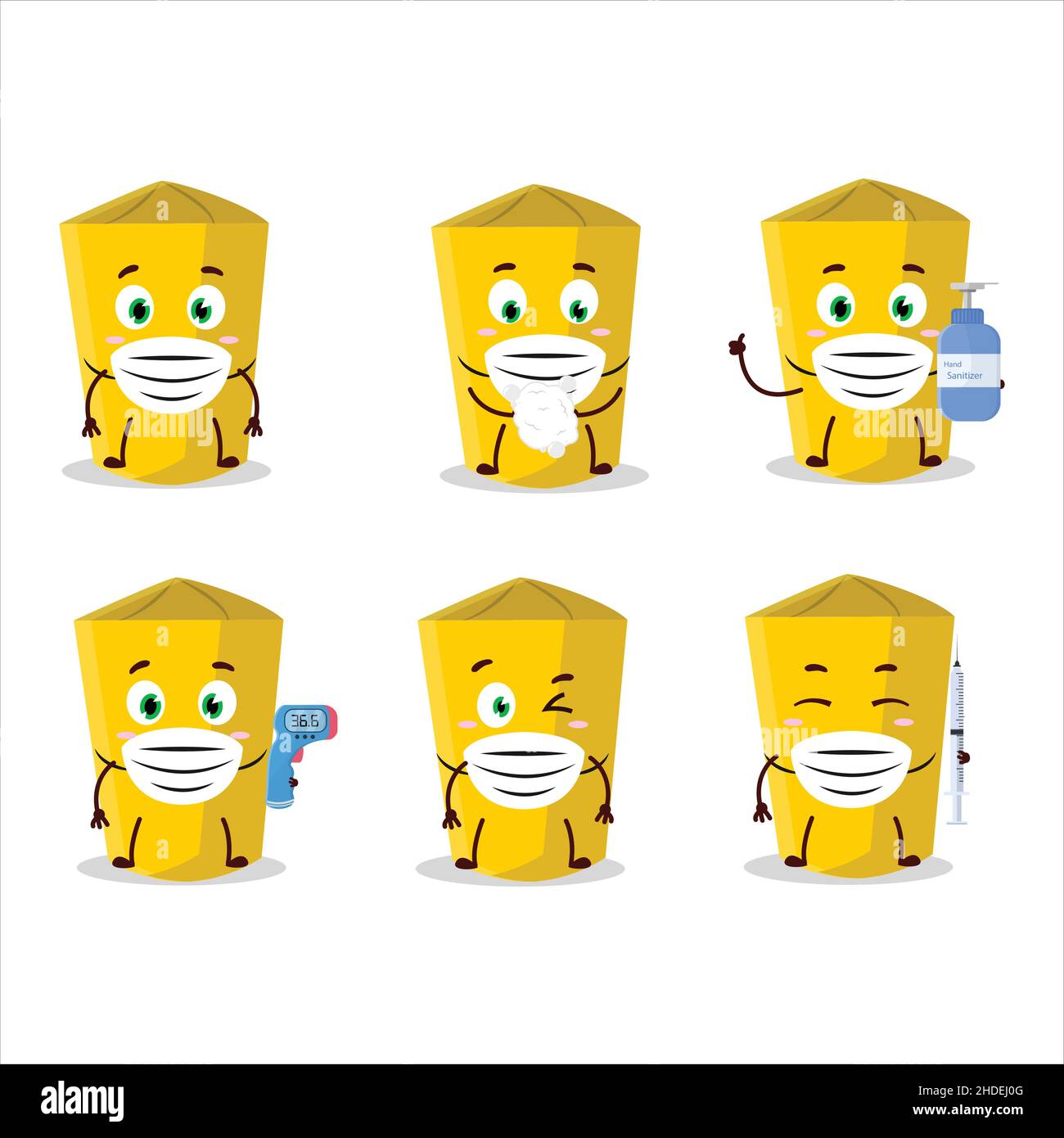 A picture of yellow chalk cartoon design style keep staying healthy ...