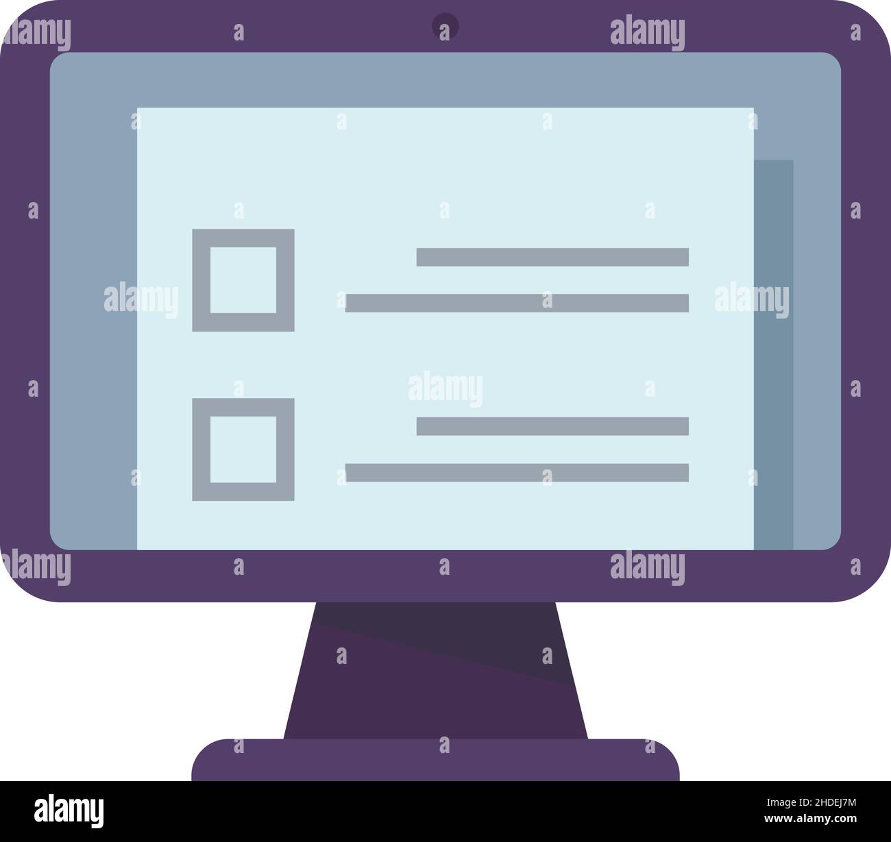 To-do list computer icon. Flat illustration of To-do list computer ...