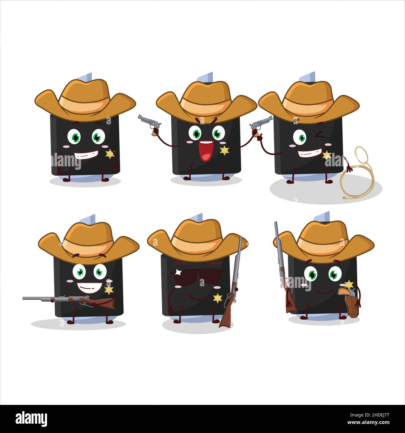Cowboy cartoon character objects hi-res stock photography and images ...