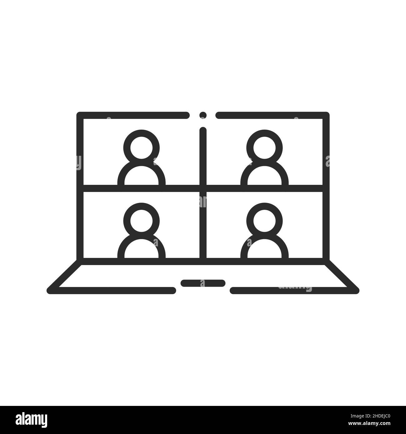 Videoconferencing icon hi-res stock photography and images - Alamy