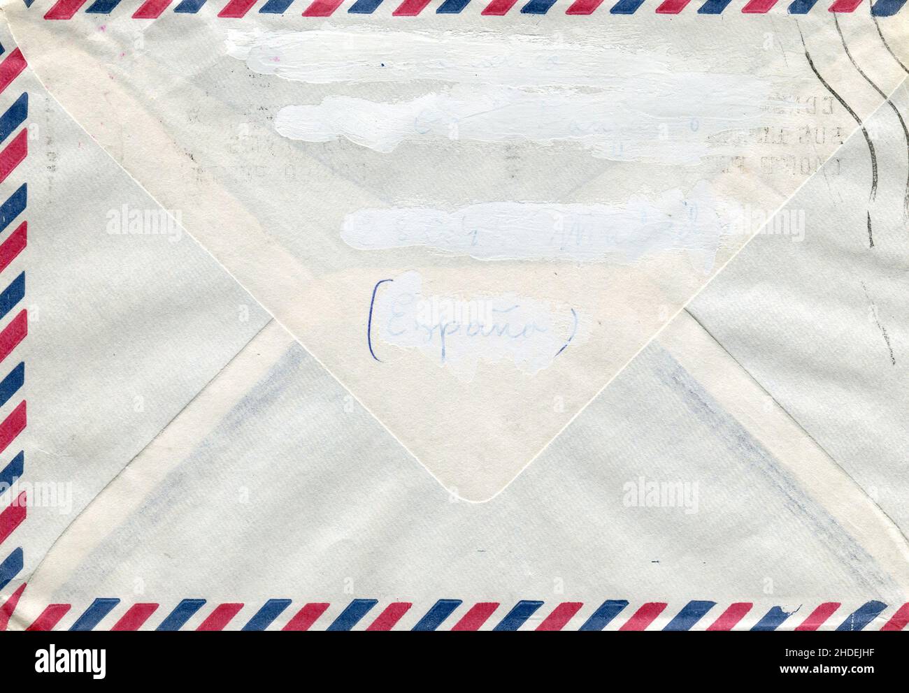 Back side Post envelope, background Stock Photo - Alamy