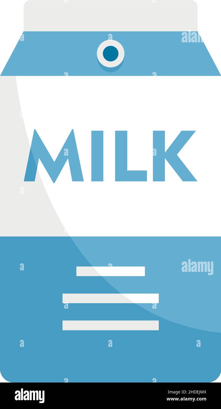 Milk package icon. Flat illustration of Milk package vector icon ...