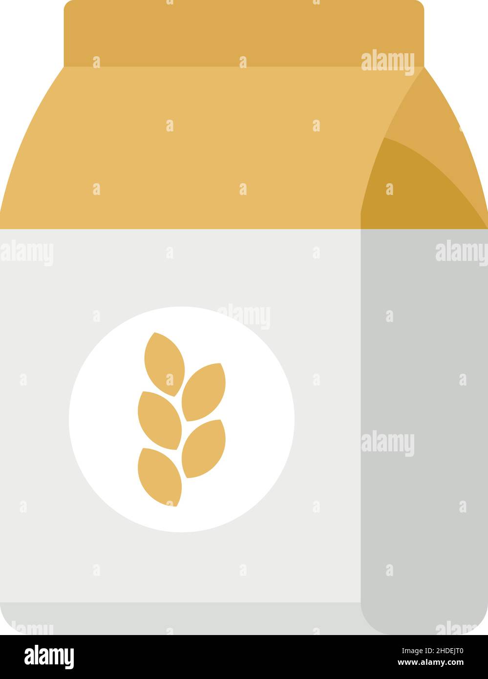 Flour pack icon. Flat illustration of Flour pack vector icon isolated ...