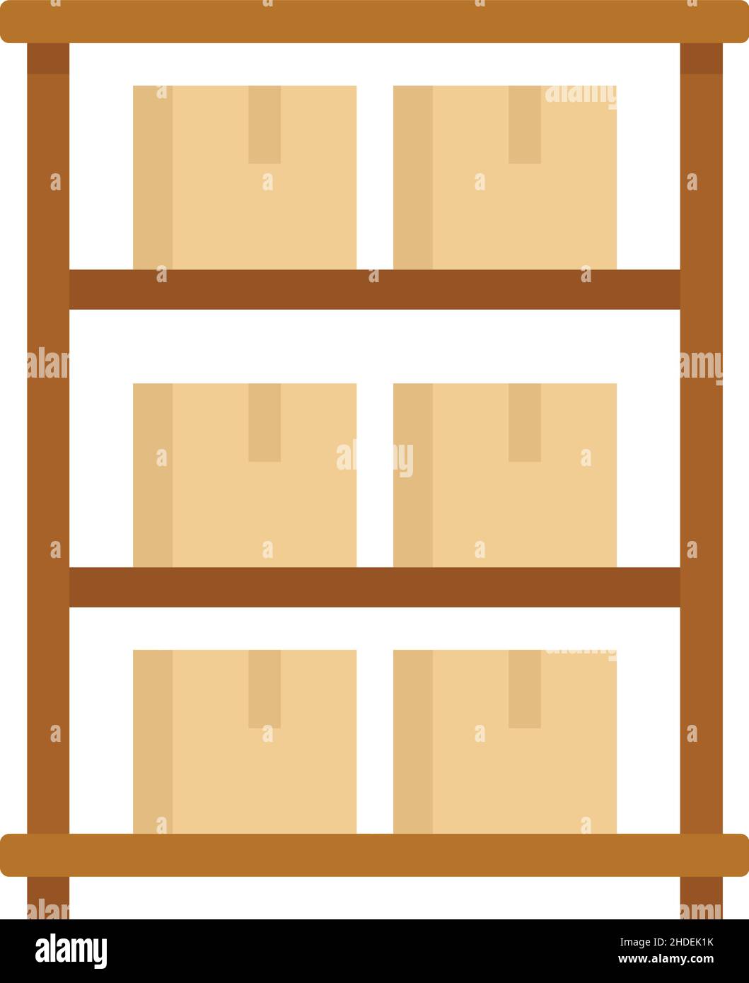 Parcel food storage icon. Flat illustration of Parcel food storage ...