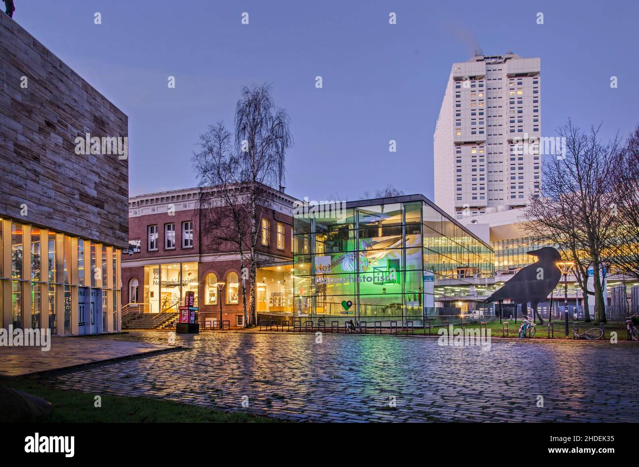 Rotterdam, The Netherlands, January 6, 2022: Museum Park with Kunsthal ...