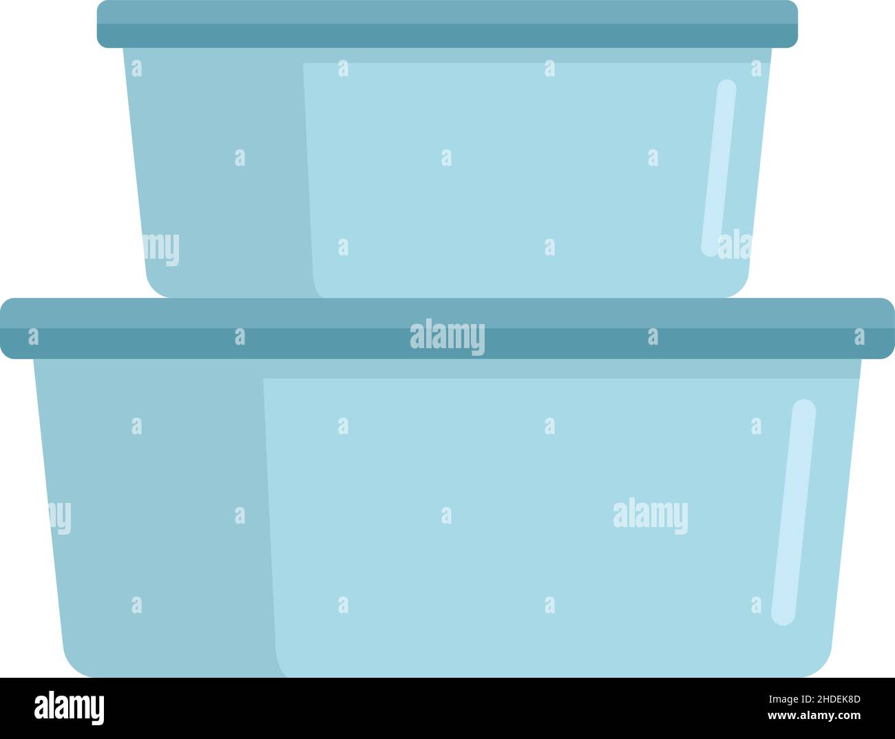 Plastic box stack icon. Flat illustration of Plastic box stack vector ...