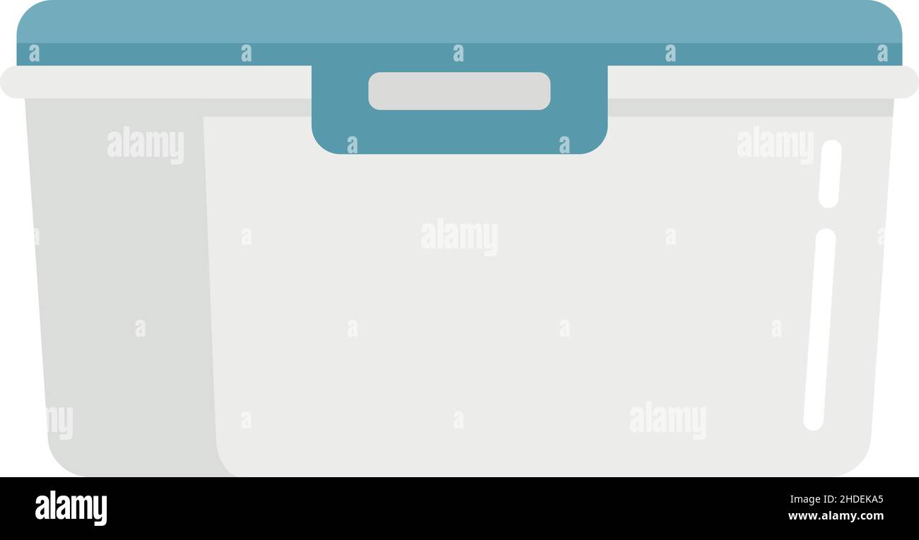 New plastic box icon. Flat illustration of New plastic box vector icon ...