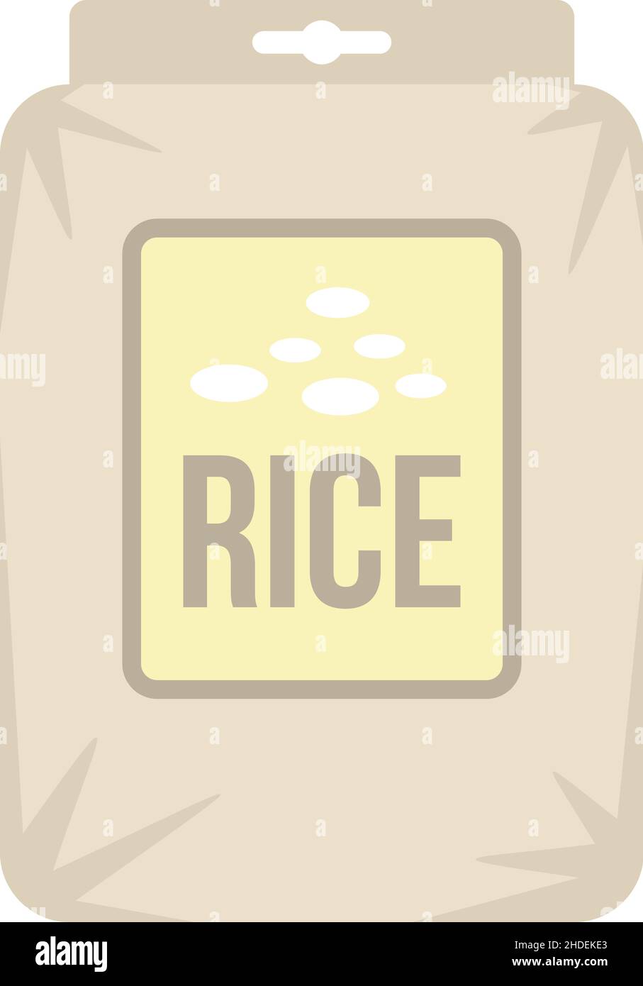 Rice pack icon. Flat illustration of Rice pack vector icon isolated on ...