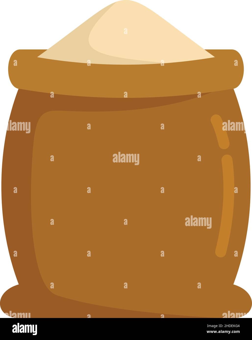 Open flour sack icon. Flat illustration of Open flour sack vector icon ...