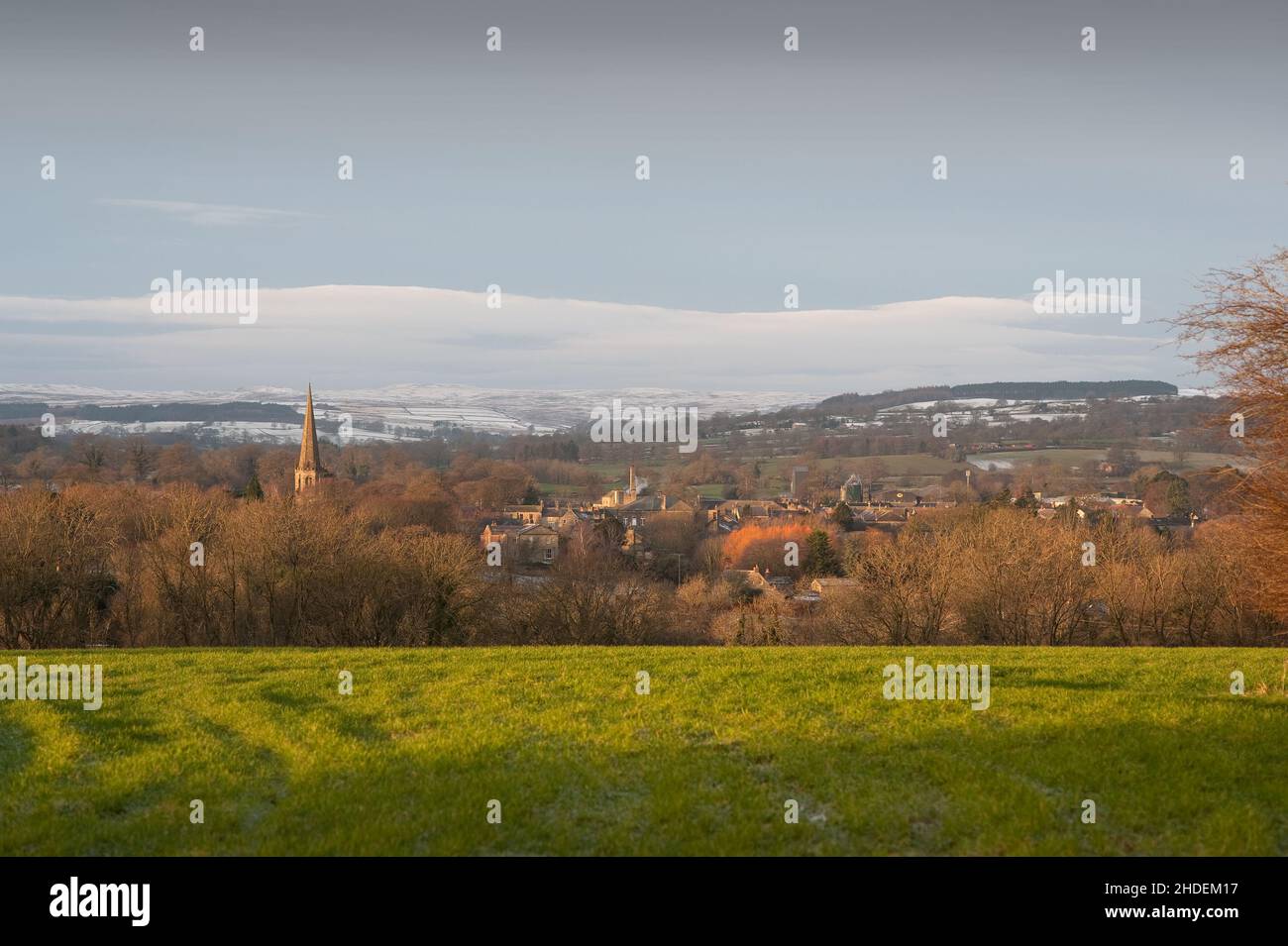 Masham in Winter North Yorkshire England UK Stock Photo - Alamy