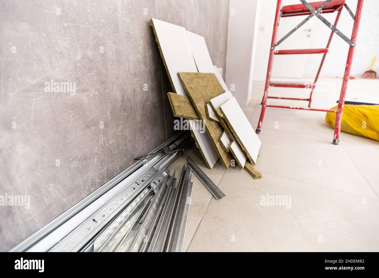 materials for renovation in the building. Construction and repair Stock ...