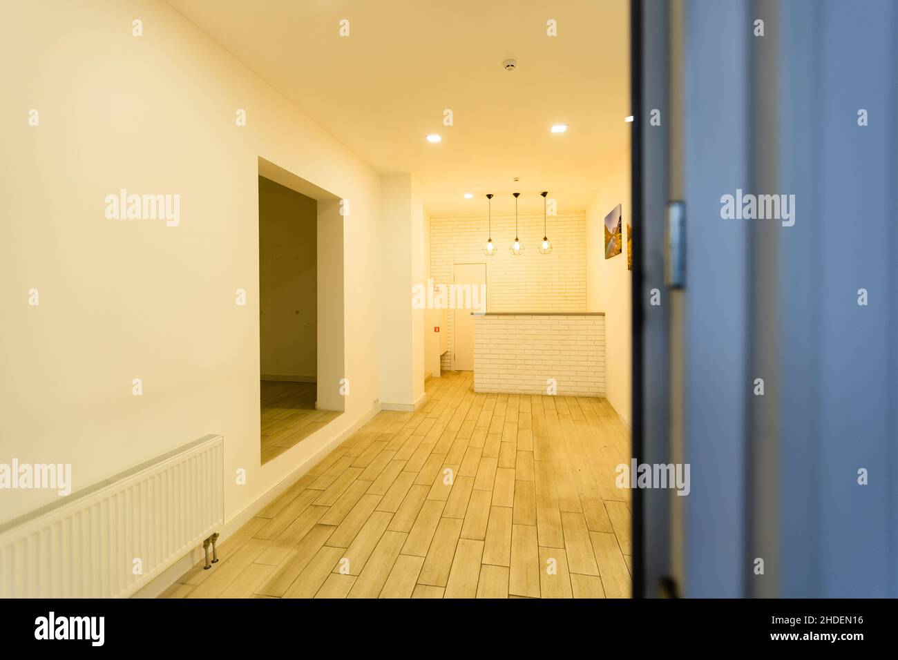 The new office reception area, clean and bright Stock Photo - Alamy