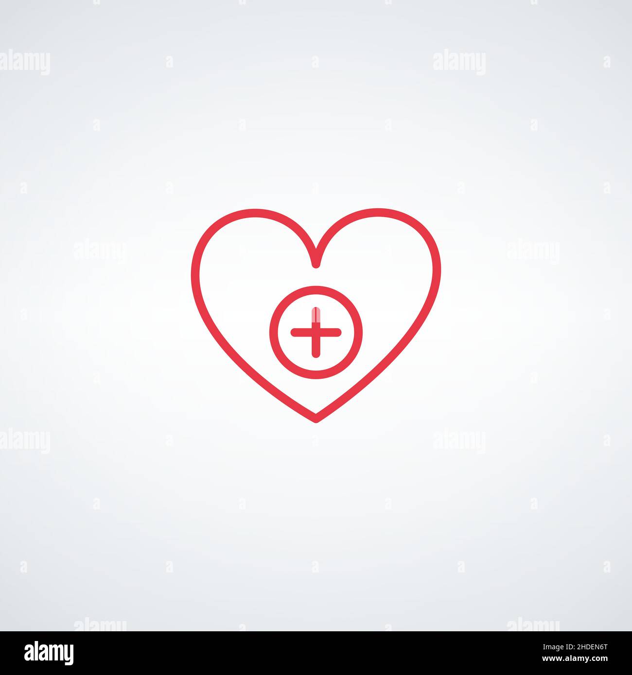 heart plus lineear icon. Add to favorites. heart add button. Editable ...