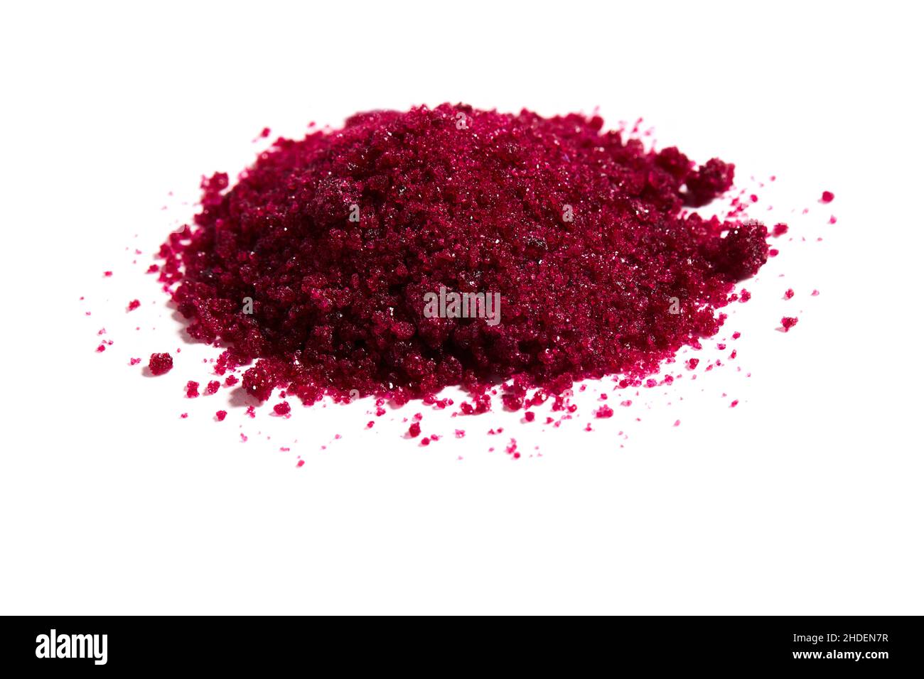 A heap of cobalt chloride crystals isolated on white background Stock ...