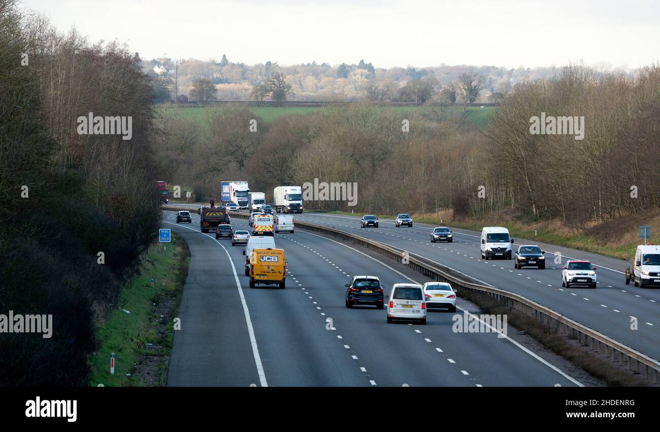 M40 motorway in warwickshire hi-res stock photography and images - Alamy