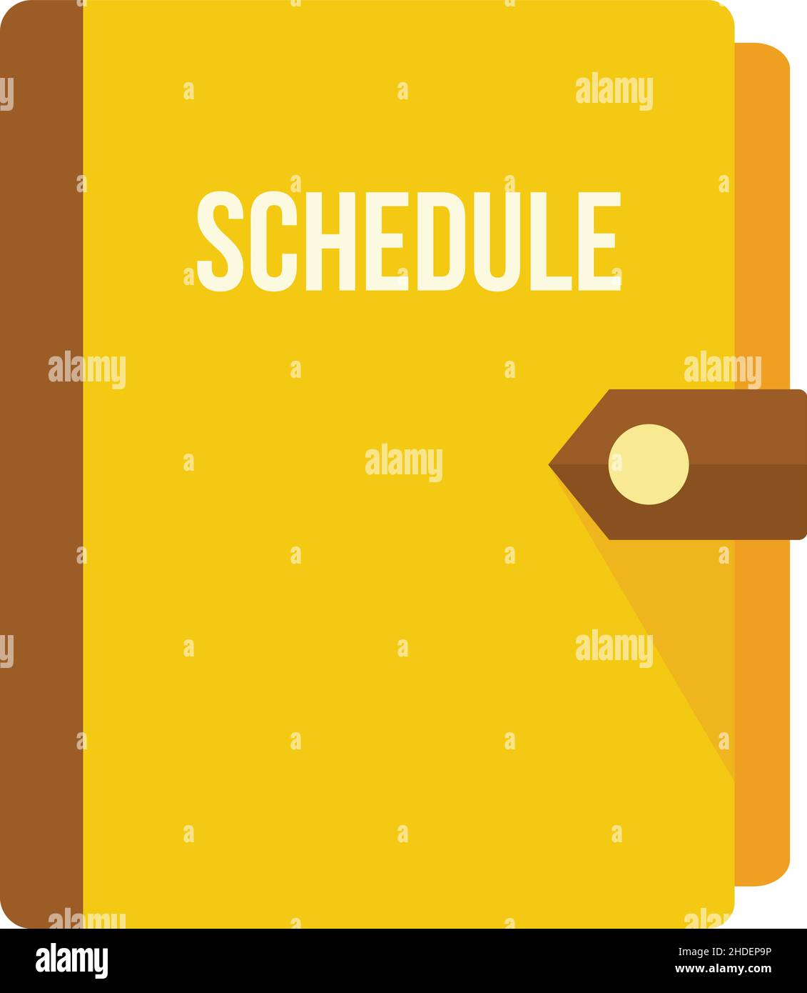 Syllabus schedule notebook icon. Flat illustration of Syllabus schedule ...