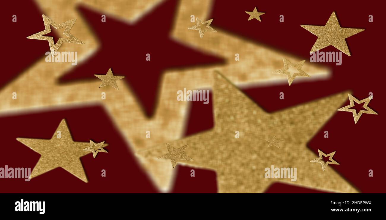 Christmas Stars Background different colours Bavaria Germany Stock ...