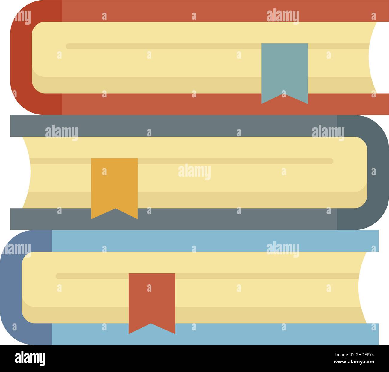 Syllabus book stack icon. Flat illustration of Syllabus book stack ...
