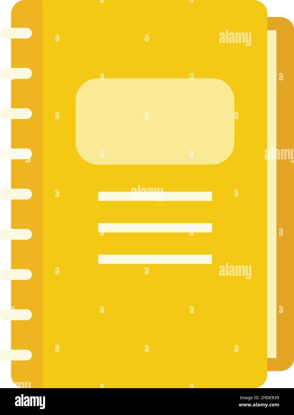 Syllabus daily notebook icon. Flat illustration of Syllabus daily ...