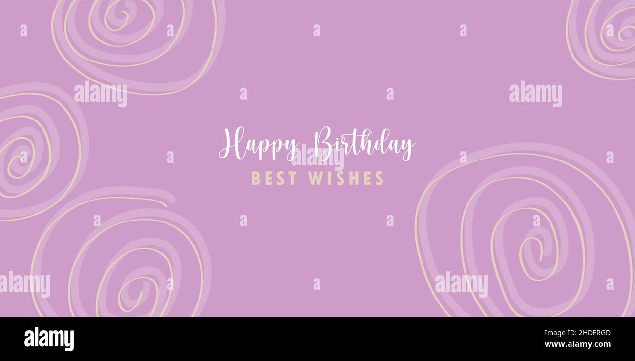 Illustration happy birthday lettering Stock Vector Images - Alamy
