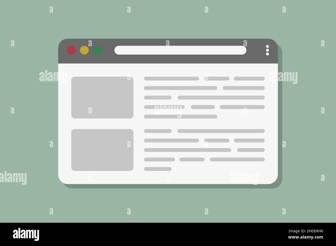 Simple vector illustration of web browser window Stock Vector Image ...