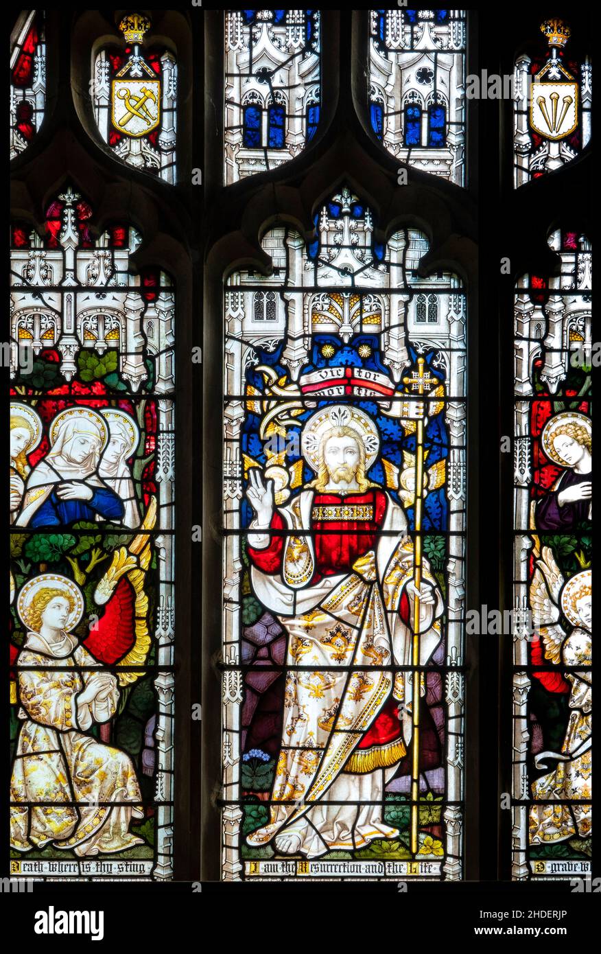 Stained glass windows at the Church of St Michael and All Angels ...