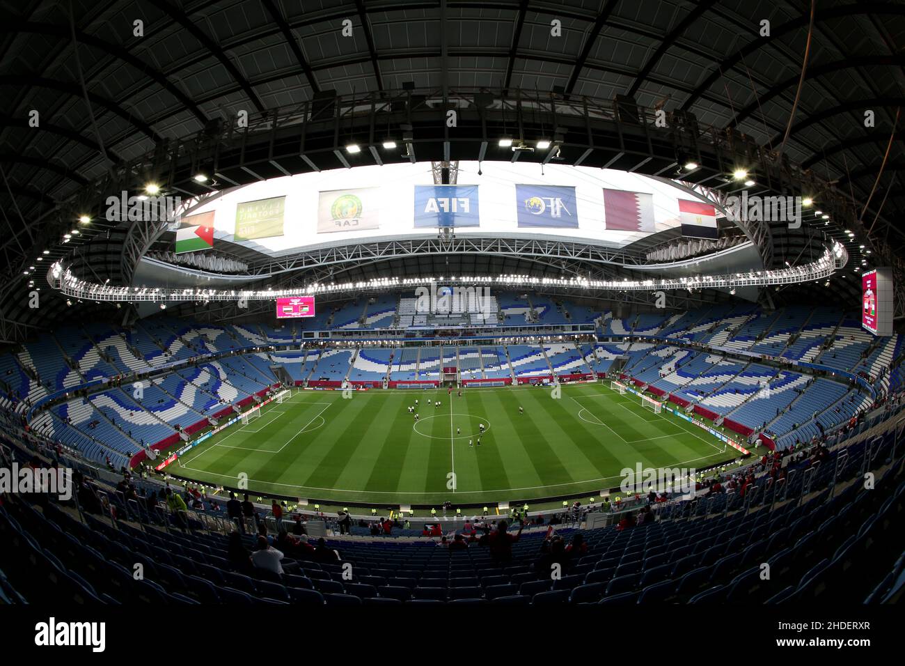General view inside the Al Janoub Stadium in Al-Wakrah, Qatar, taken ...