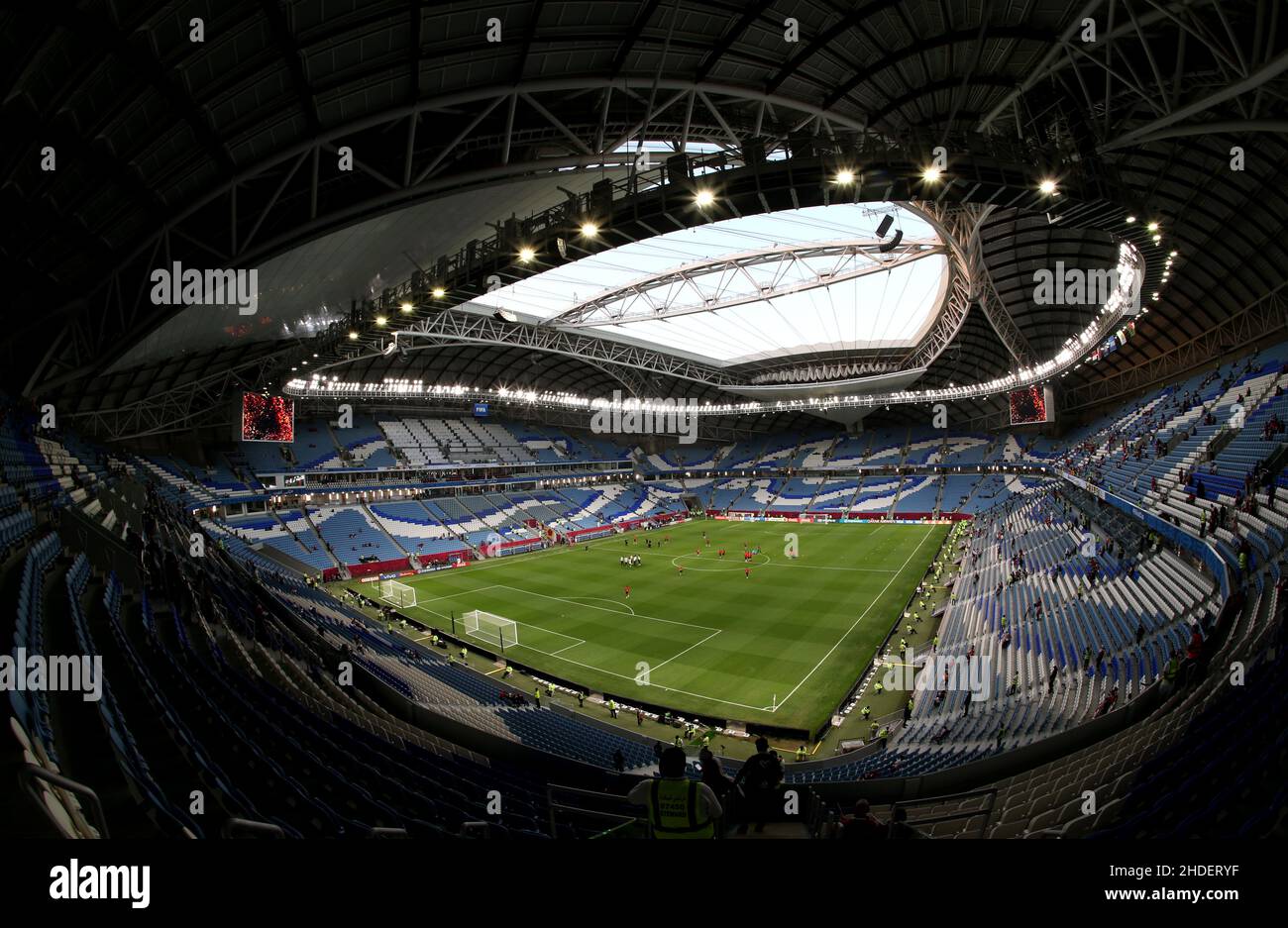 General view inside the Al Janoub Stadium in Al-Wakrah, Qatar, taken ...