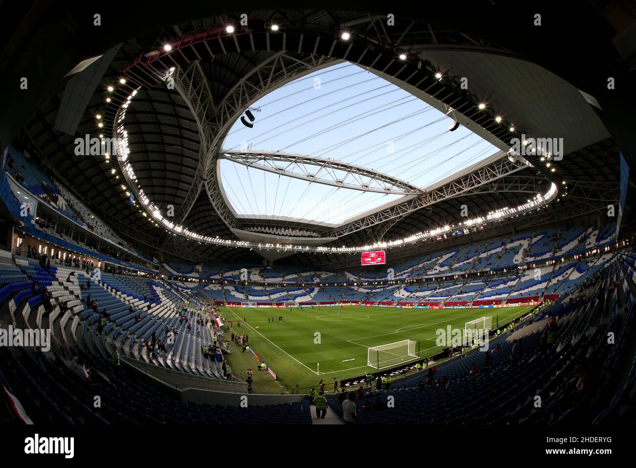 General view inside the Al Janoub Stadium in Al-Wakrah, Qatar, taken ...