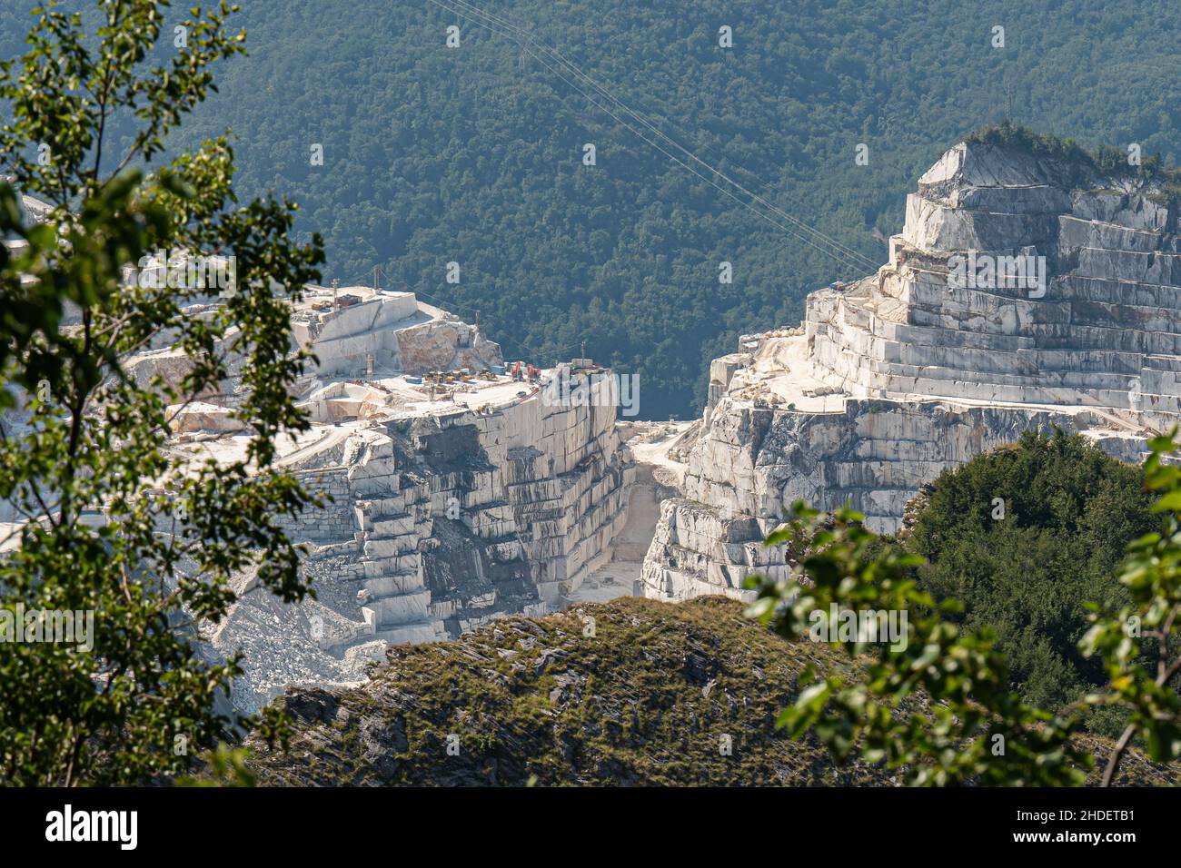 View of the Carrara Marble Quarries Stock Photo - Alamy