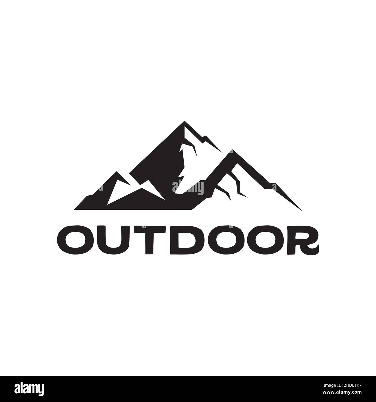 Outdoor Logo Mountain Outdoor Adventure Logo Vector Design Images,