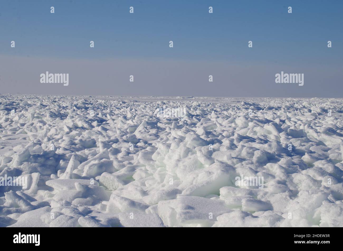 Frozen snow covered lake Stock Photo - Alamy