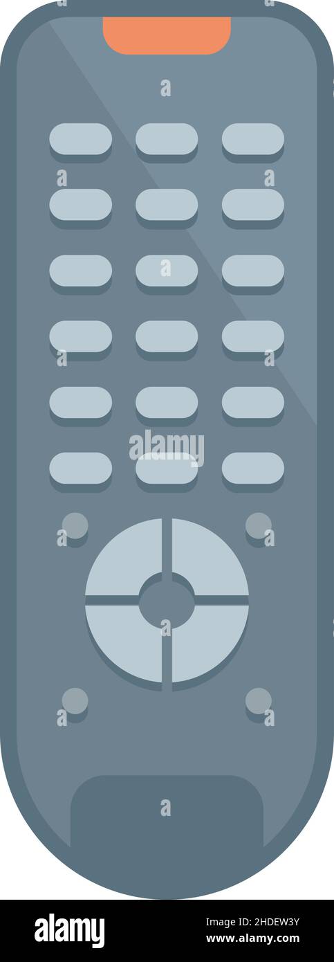 Tv Remote Control Icon Flat Illustration Of Tv Remote Control Vector