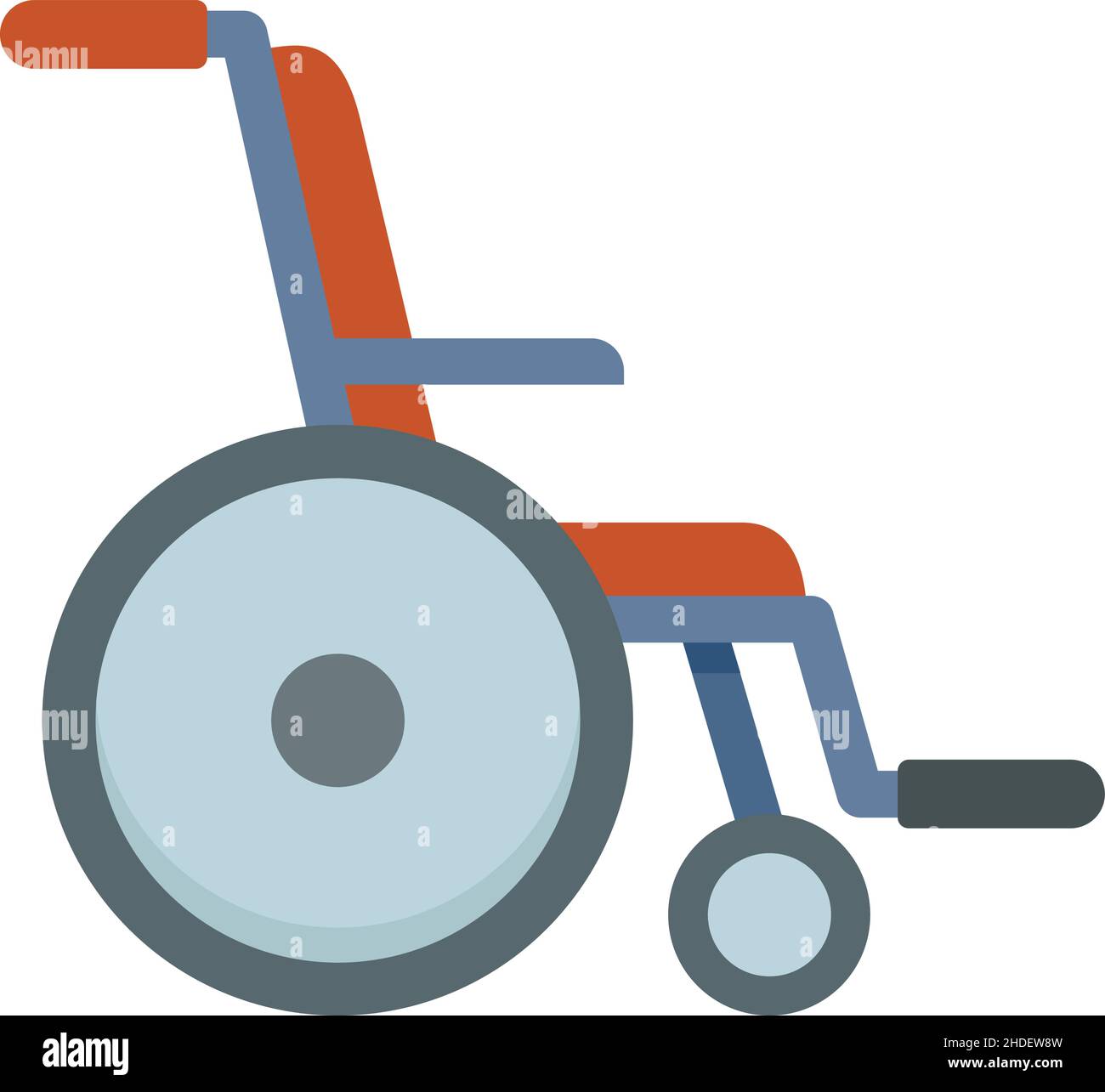 Retirement wheelchair icon. Flat illustration of Retirement wheelchair ...