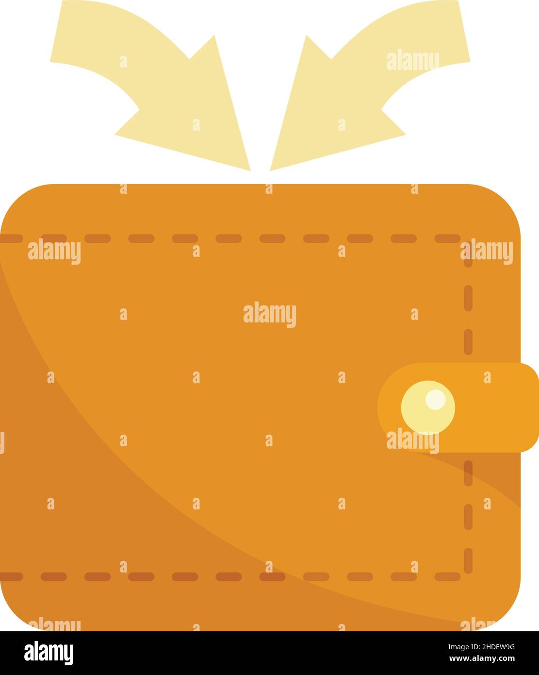 Retirement wallet money income icon. Flat illustration of Retirement ...