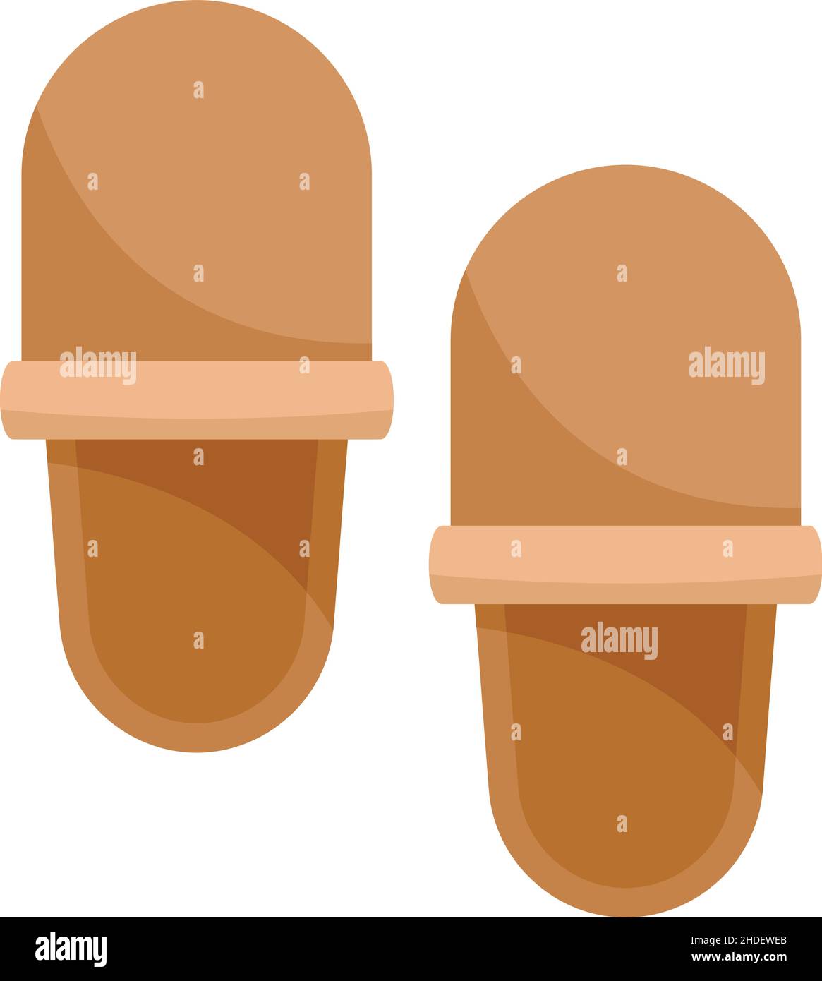 Retirement slippers icon. Flat illustration of Retirement slippers ...