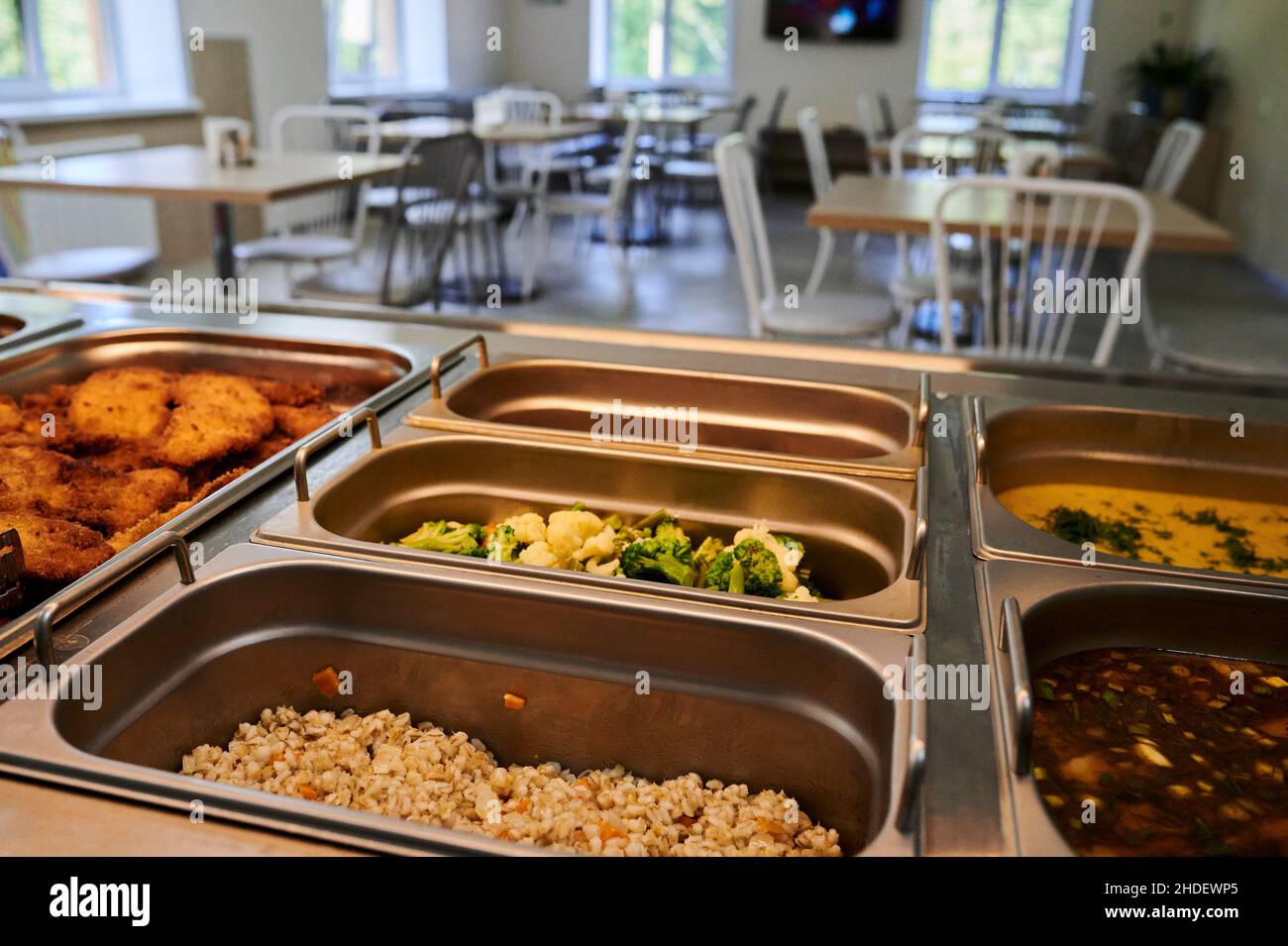 In the public dining room, you can choose from a variety of dishes ...