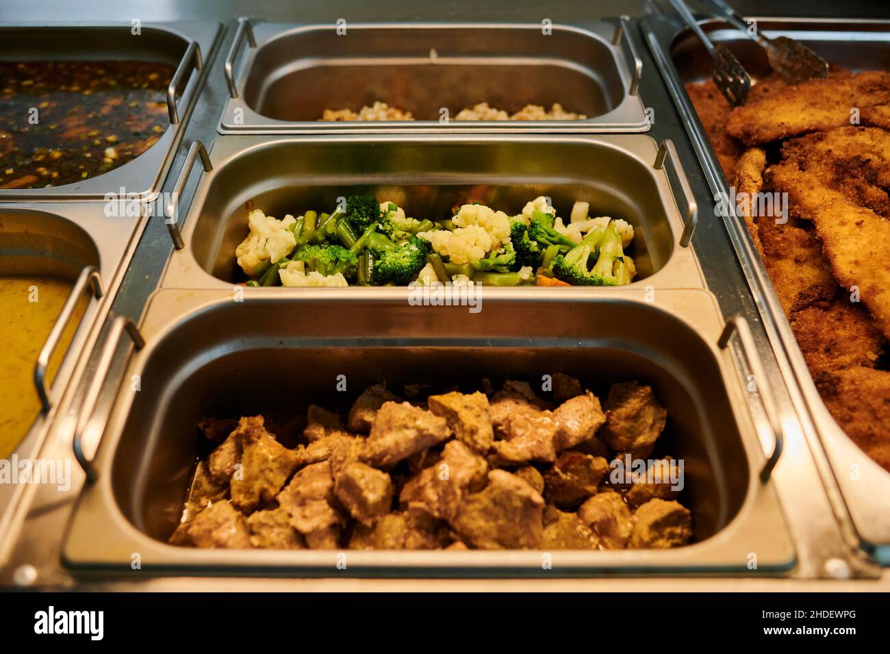 In the public dining room, you can choose from a variety of dishes ...