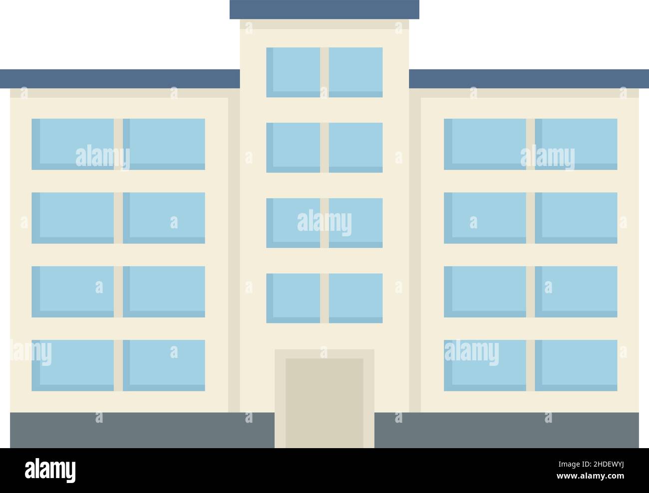 Pension building icon. Flat illustration of Pension building vector ...