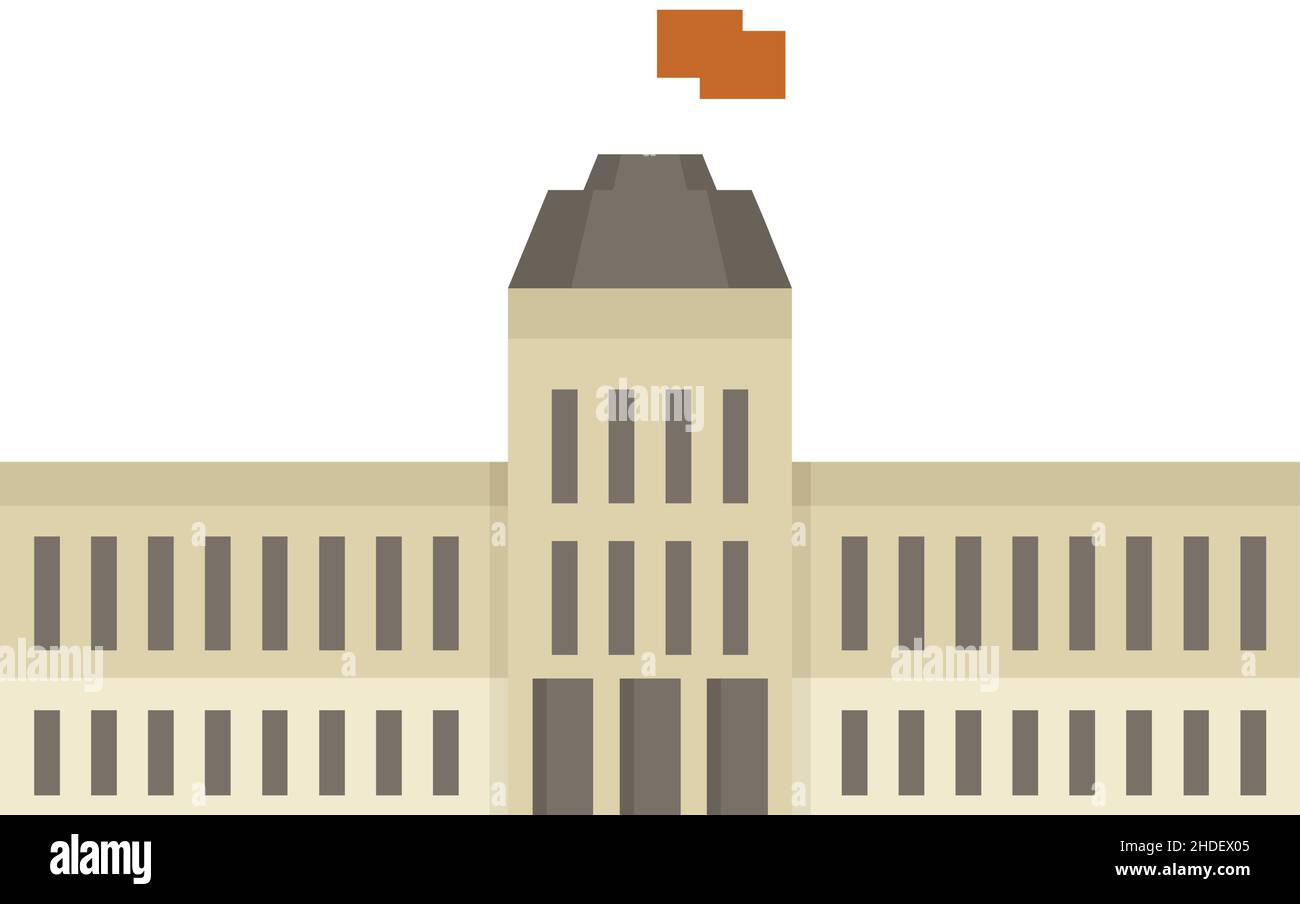 Parliament icon. Flat illustration of Parliament vector icon isolated ...