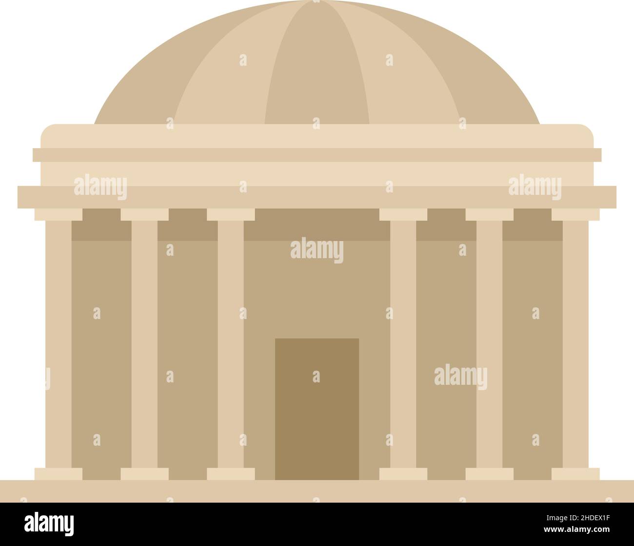 Courthouse icon. Flat illustration of Courthouse vector icon isolated ...