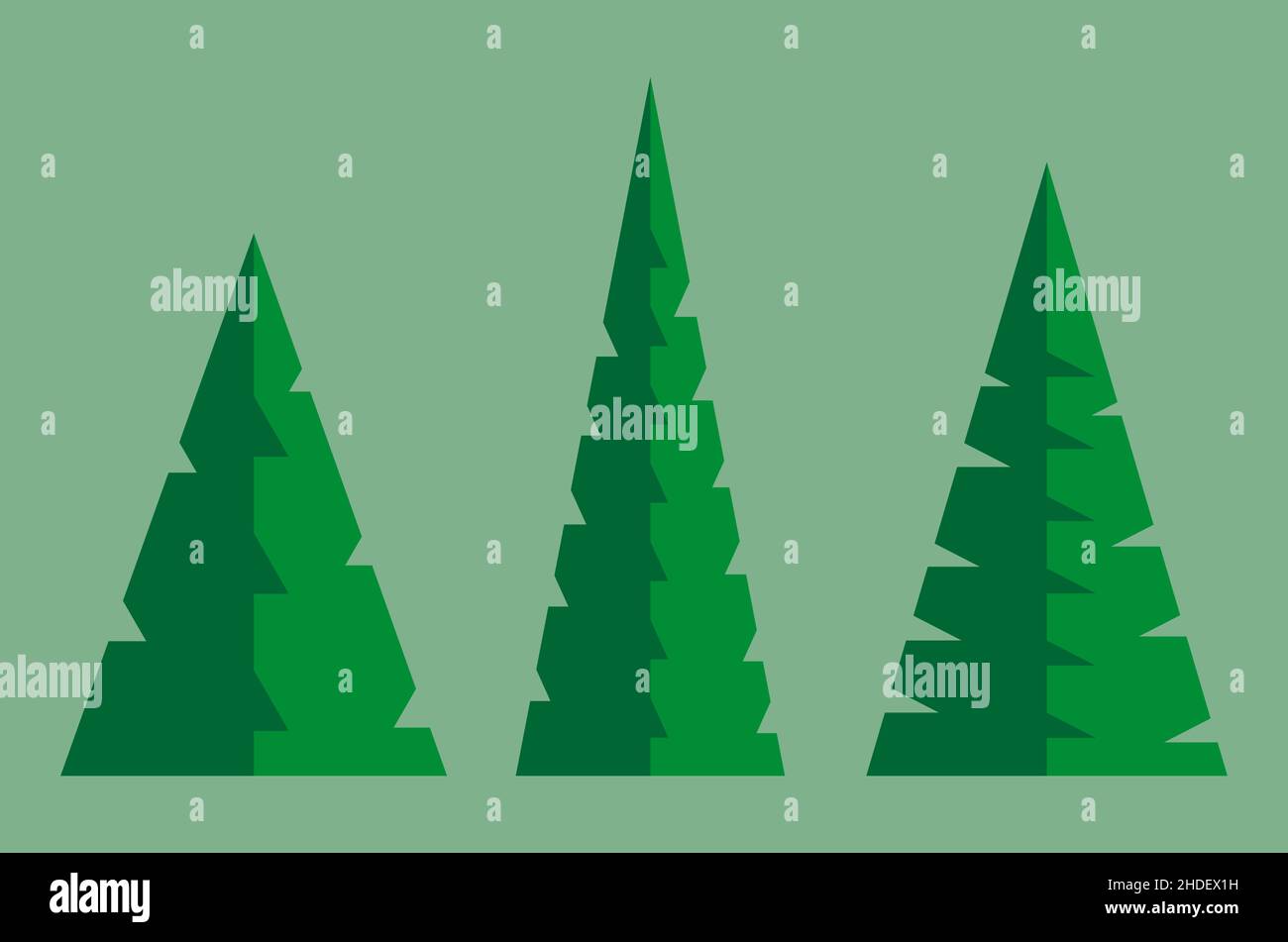 Three branches star Stock Vector Images - Alamy