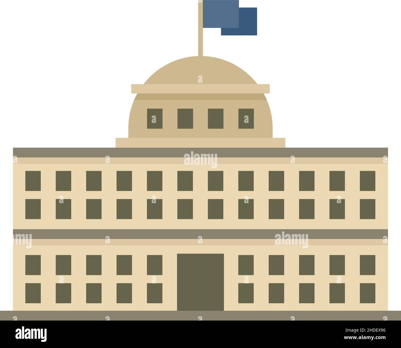 Parliament landmark icon. Flat illustration of Parliament landmark ...