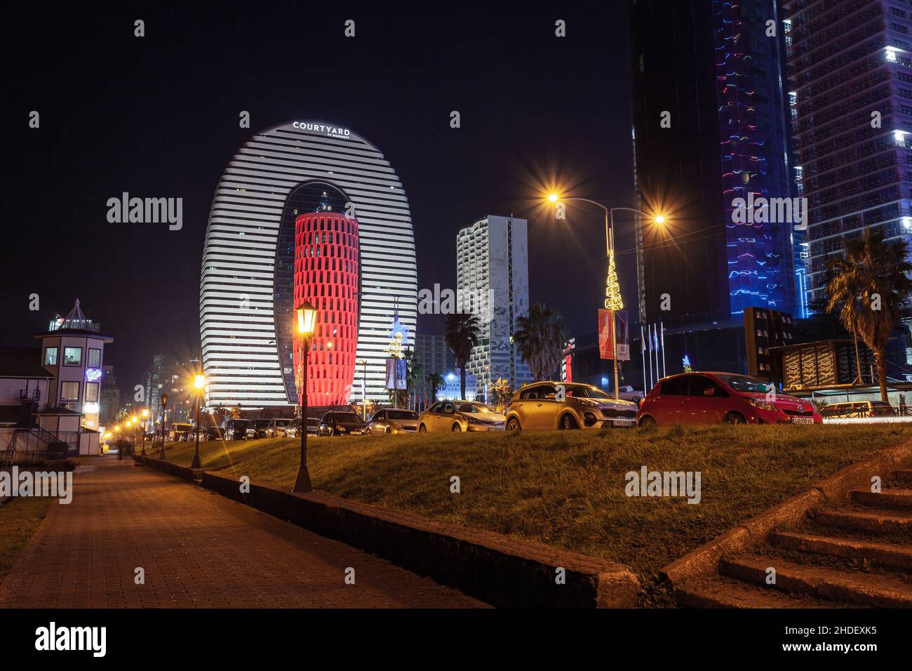 Batumi, Georgia - 31 December 2021 Batumi Courtyard by Marriott Hotel ...