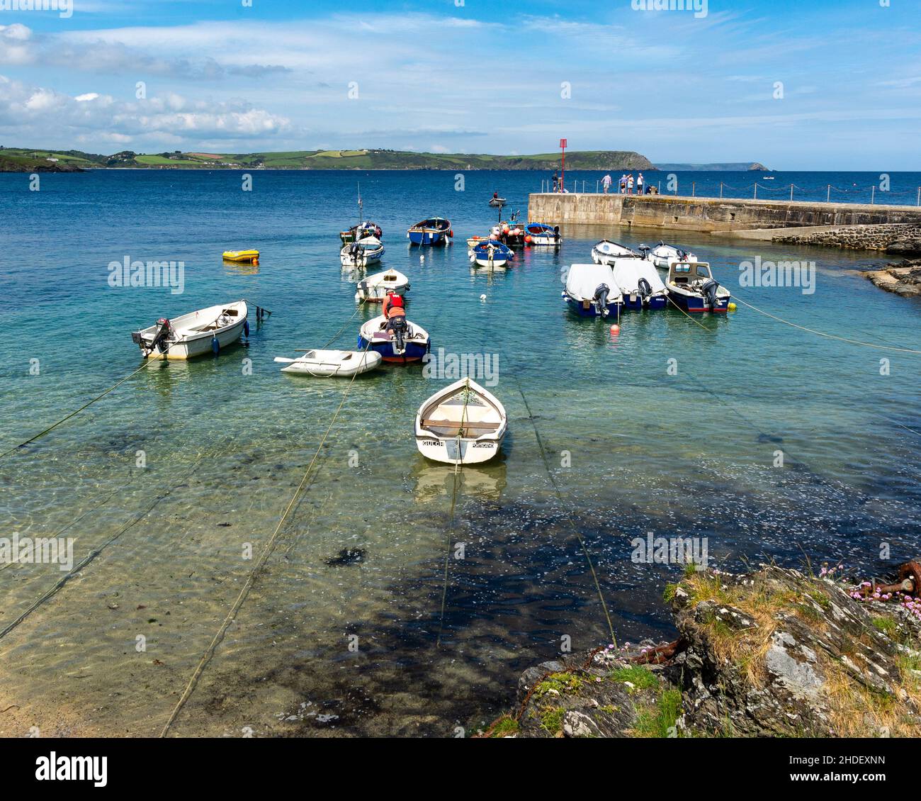 Portscatho jetty hi-res stock photography and images - Alamy