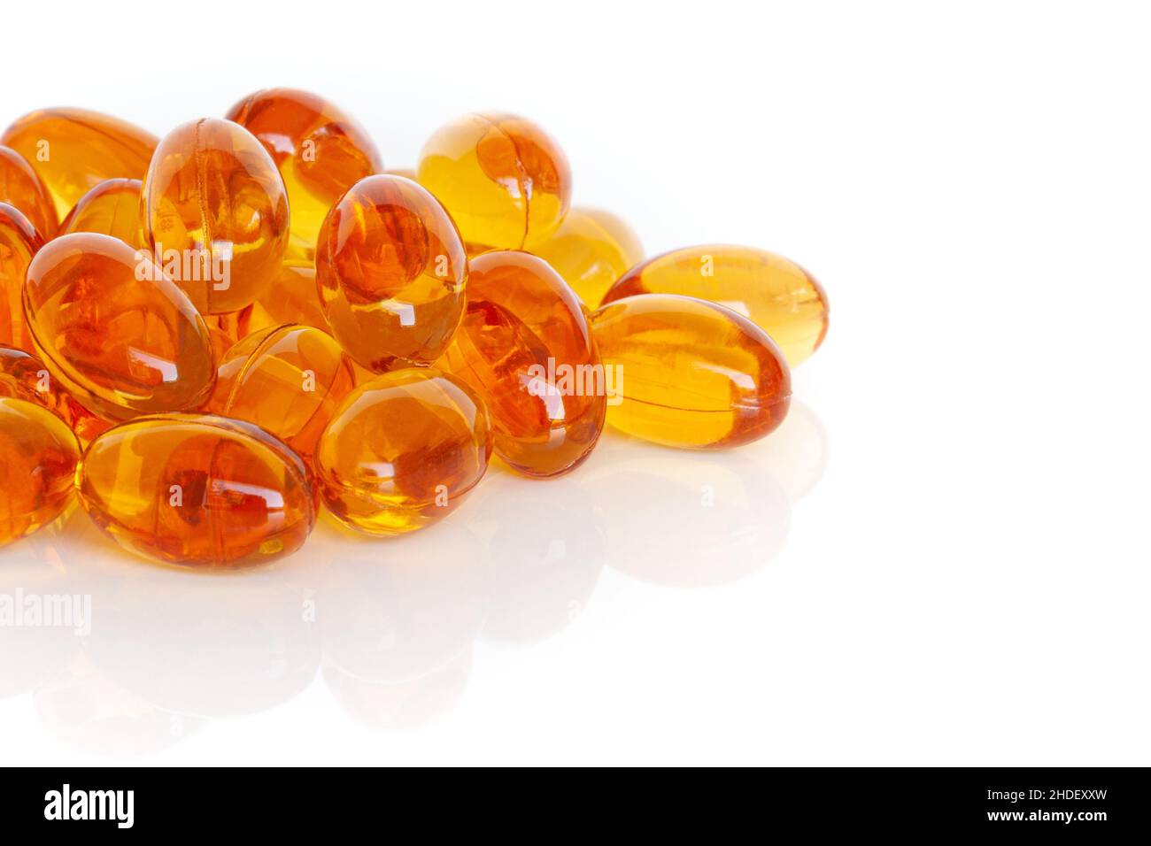 Front view of vitamin d supplement isolated on white background Stock ...