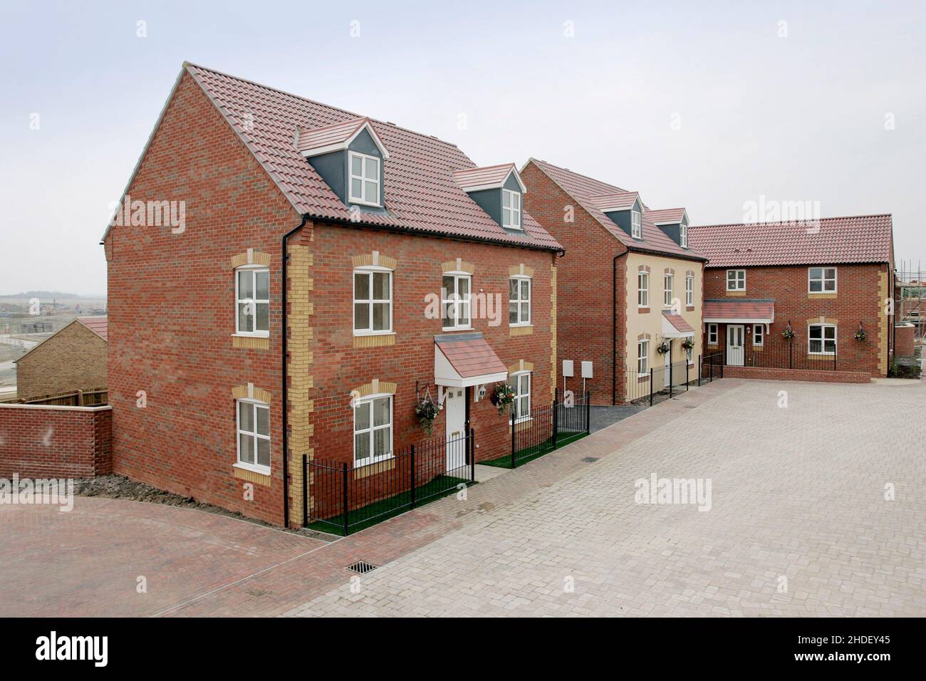 Block paved parking area hi-res stock photography and images - Alamy