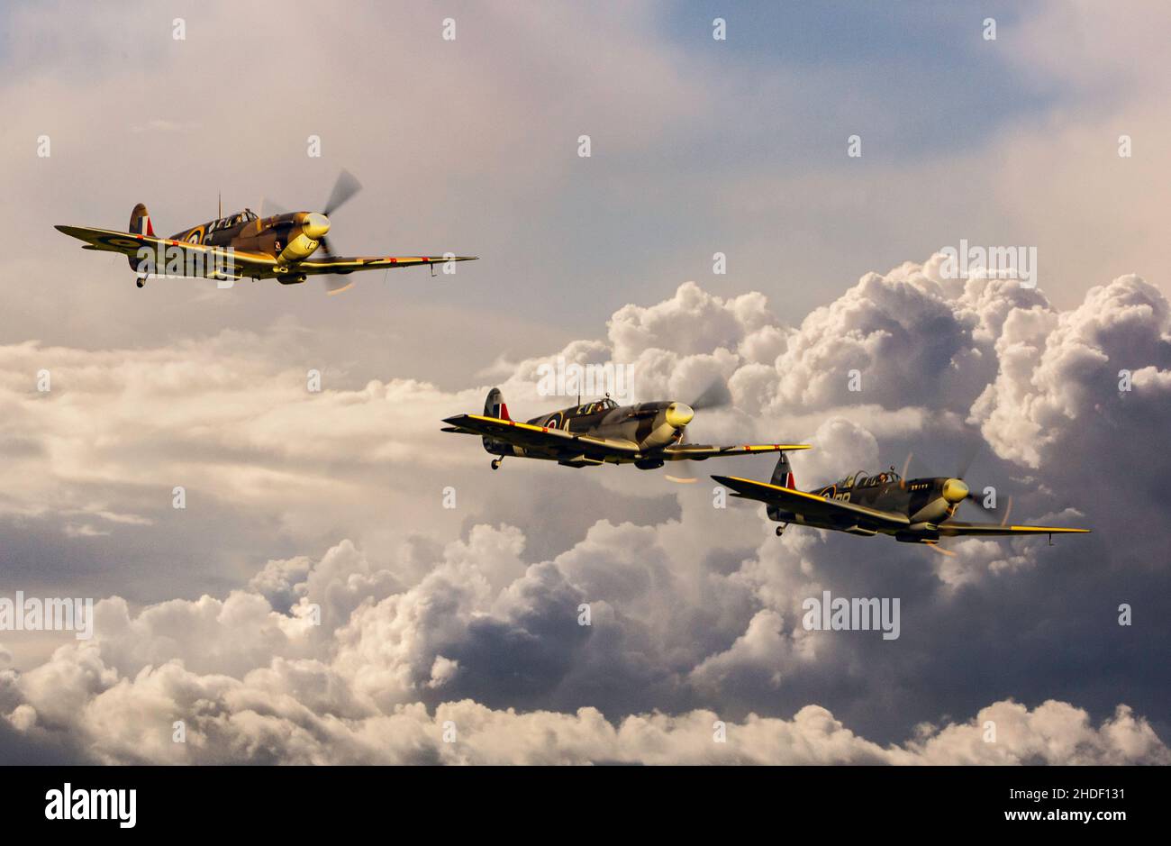 spitfire in Flight Stock Photo - Alamy